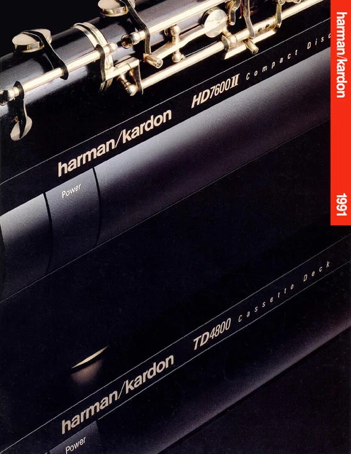 HARMAN KARDON - BROCHURE CATALOGUE CATALOGO KATALOG - 1991 - Language ...