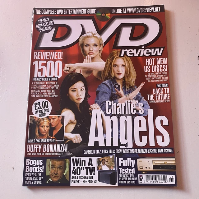 DVD REVIEW MAGAZINE Issue 25 - Charlie’s Angels 2001 Buffy Diaz Liu ...