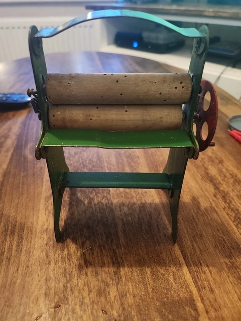 VINTAGE GERMAN MANGLE Toy Wooden Rollers £21.52 - PicClick UK