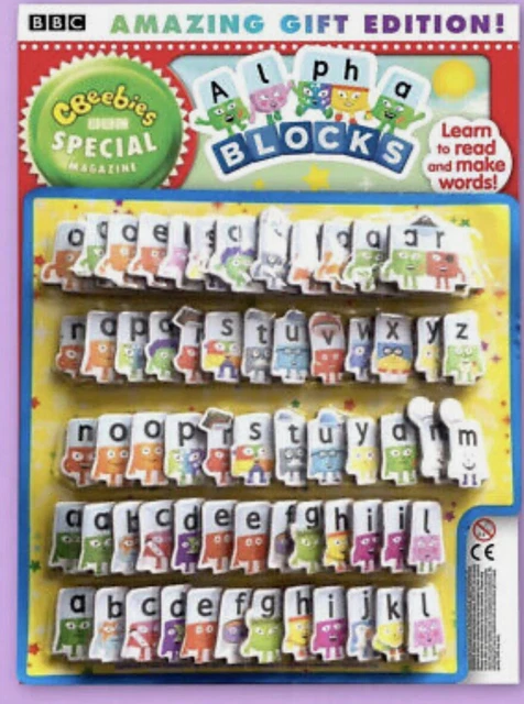 BBC CBEEBIES ALPHABLOCKS Workbook Magazine Letters A-Z Brand *New* £12. ...