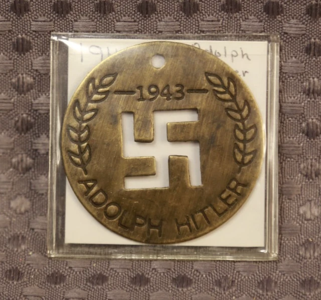 RARE WW2 GERMAN 1943 Adolf Hitler Pendant Tag $180.00 - PicClick CA