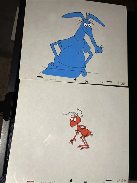 THE ANT AND The Aardvark Animation Cel 1969 Vtg Cartoon Network Pink ...