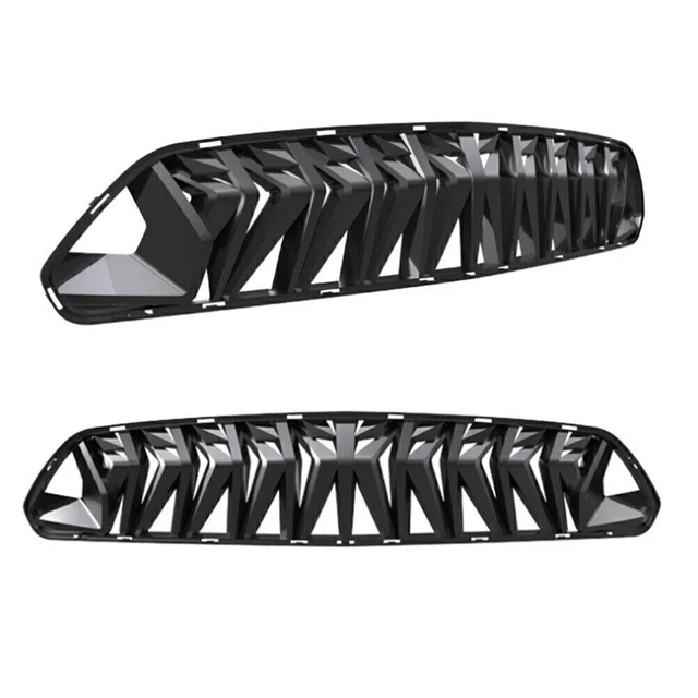 SHARK TOOTH BO-G Style Front Bumper Grille For Ford Mustang GT V6 Pony ...
