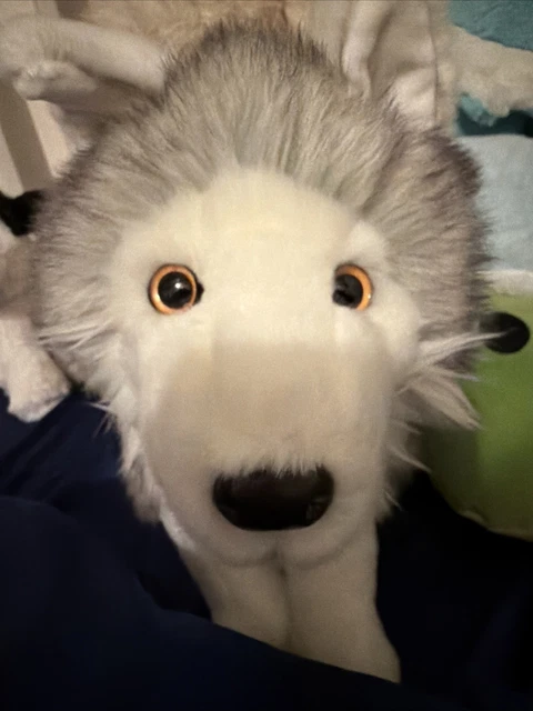 DOUGLAS PLUSH SHADOW White Wolf £156.70 - PicClick UK