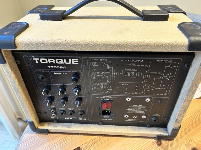 TORQUE T70CPA-M 70 Watt Portable PA System Speaker Power Amplifier £20. ...
