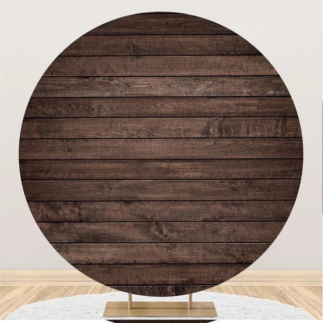 SIMPLE GROWN WOOD Baby Shower Round Backdrop For Boy $35.97 - PicClick AU