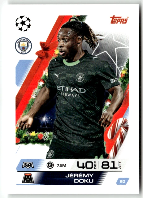 TOPPS MATCH ATTAX CL 2025-26 No. 60 Jeremy Doku Christmas Special EUR 1,99 - PicClick DE