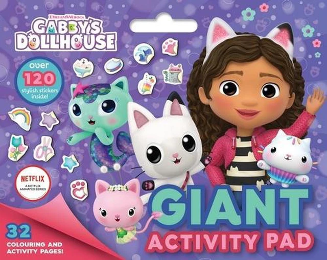 GABBY'S DOLLHOUSE: GIANT Activity Pad (Dreamworks) by Terrance Crawford ...