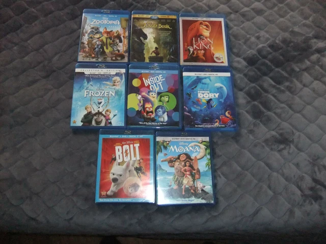 LOT OF 8 Disney Pixar Cartoon Animation Blu-ray Movie Kids Children DVD ...