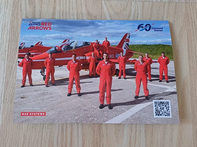 RAF RED ARROWS 2024 Air Show Display Team Diamond Season Promo Booklet ...
