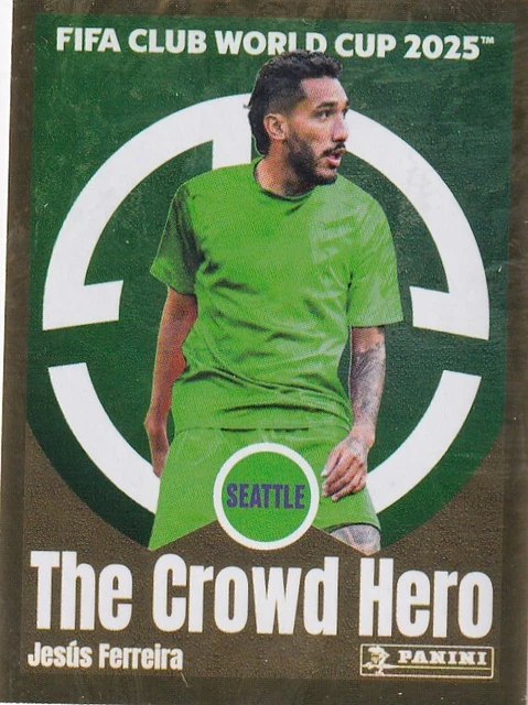 PANINI 2025 FIFA Club World Cup 25 Sticker No 118 Jésus Ferreira Crowd ...