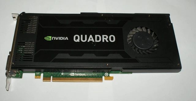 NVIDIA QUADRO K4000 3GB GDDR5 DVI/DisplayPort x2 PCIE Graphics Card $39 ...