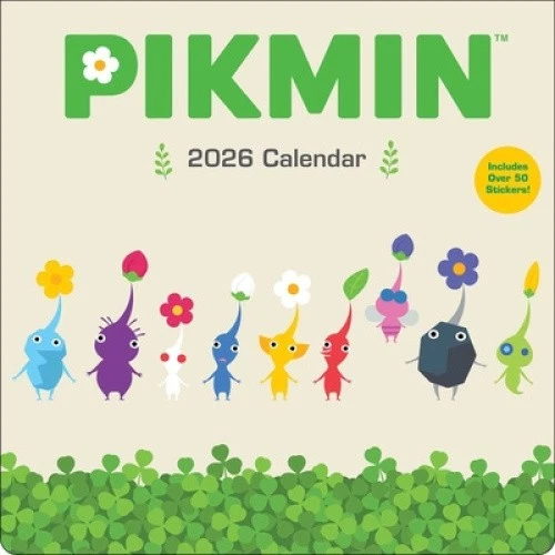 PIKMIN 2026 WALL Calendar with Over 50 Bonus Stickers by Nintendo ...