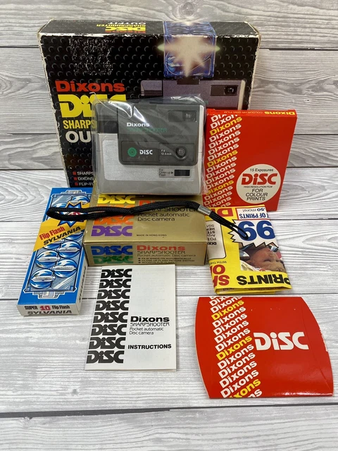 VINTAGE RETRO DIXONS Disc Sharpshooter Pocket automatic Film Camera ...