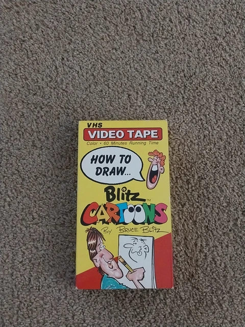 HOW TO DRAW Blitz Cartoons VHS 1987 Bruce Blitz £7.57 - PicClick UK