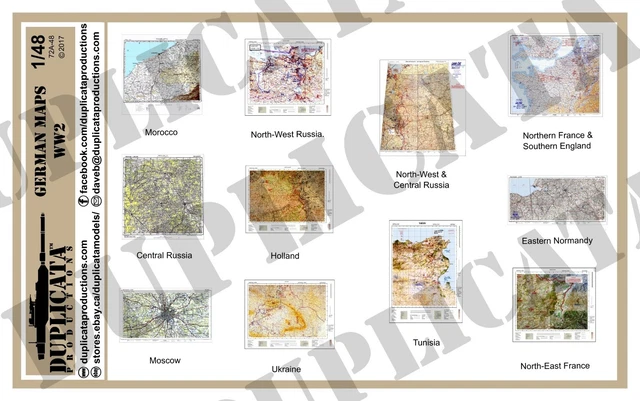 DIORAMA/MODEL ACCESSORY - 1/48 German Maps - WW2 $9.95 - PicClick CA