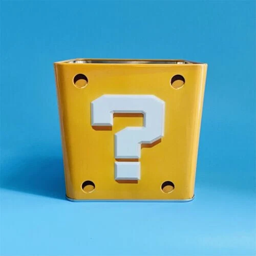 THE SUPER MARIO BROS. MOVIE Question Mark Tin Bucket Popcorn Storage ...