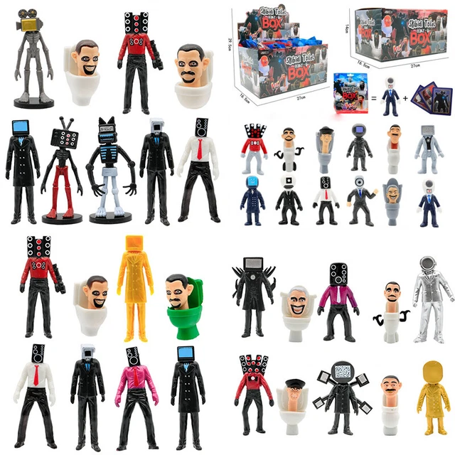 SKIBIDI TOILET FIGURE Set Toy Cameraman TV Man Speaker Man Figure Toys ...