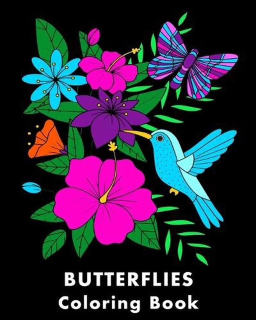 BUTTERFLIES COLORING BOOK: 25 Butterfly-Themed Coloring Pages for ...