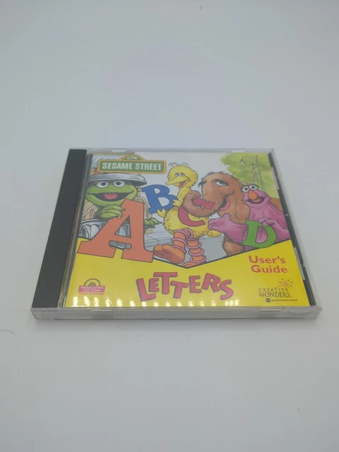 SESAME STREET LETTERS Learning Windows PC CD-ROM EA jeu éducatif enfant ...