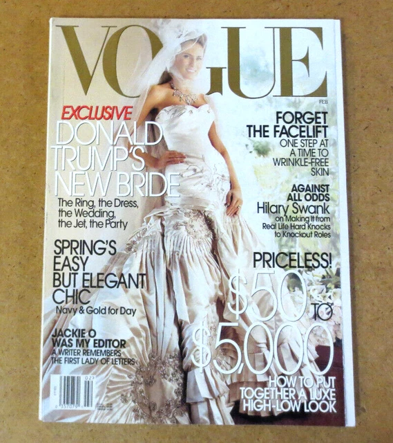 VOGUE MAGAZINE - Melania Trump - Donald Trump - Daria Werbowy PARIS ...