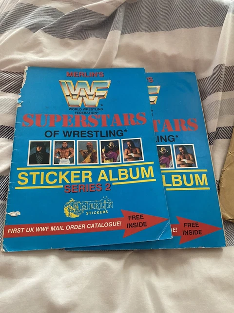 MERLIN WWF WRESTLING Sticker Album Series 2 Rare Only 50 Stickers ...