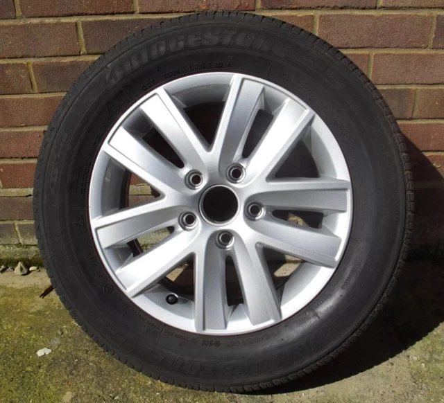 4X 15& VW CADDY HIGHLINE GENUINE ALLOY WHEELS & TYRES 2K5601025 195 ...