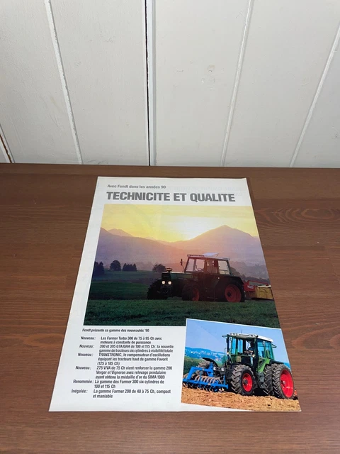 BROCHURE PROSPEKT PROSPECTUS GAMMETRACTEUR ET TECHNIQUE FENDT tractor-traktor-ih EUR 6,99 ...