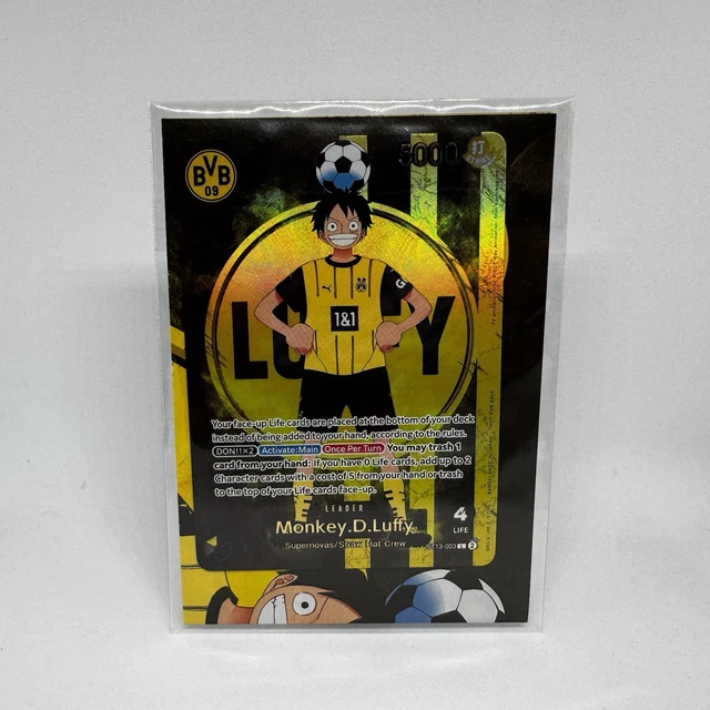 ONE PIECE X BvB Monkey D Luffy Ruffy Promo Card Sealed New Near Mint ...