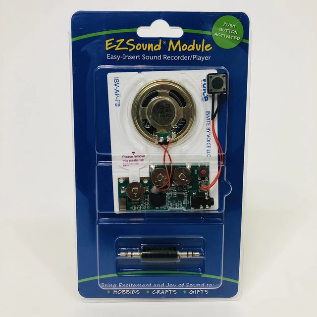 EZSOUND MODULE PUSH Button Activated Easy To Record 120 Seconds Brand ...