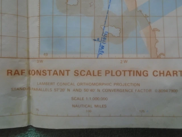 RARE MILITARY RAF Plotting Map prob. based Ordnance Survey 1970 ...