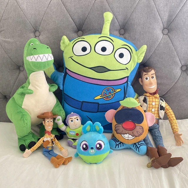 DISNEY PIXAR TOY Story Plush Soft Toy Bundle Lot Thinkway Woody Rex ...