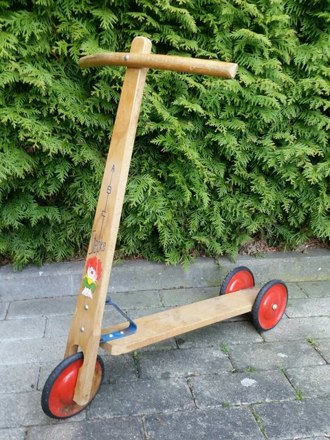 TRETROLLER ABC STEPKE Kinderroller Roller Holzroller massiv Dreirad ...
