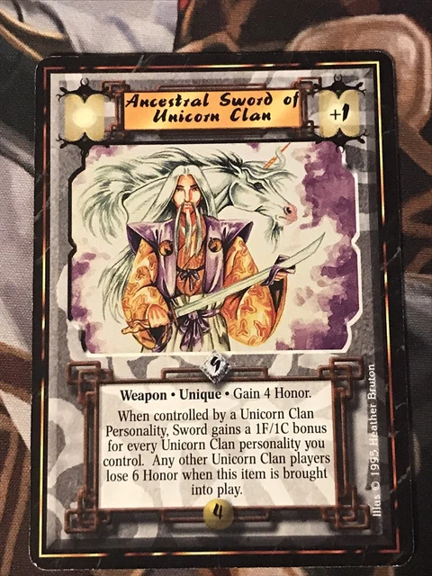L5R CCG ANCESTRAL Sword of Unicorn Clan Imperial Edition SP EUR 26,04 ...