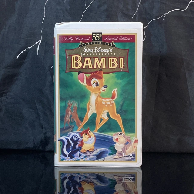 BAMBI (VHS, 1997, Clamshell) 55th Anniversary Limited Edition Disney ...