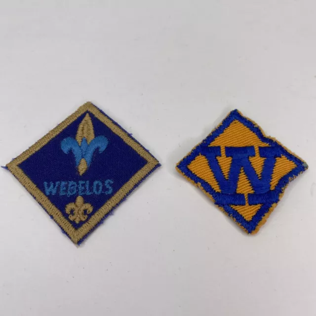 2 VINTAGE WEBELOS Boy Cub Scout Uniform Badge PATCHES BSA Program Rank ... 2 VINTAGE WEBELOS Boy Cub Scout Uniform Badge PATCHES BSA Program Rank ...