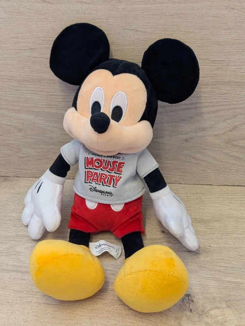 DISNEYLAND PARIS MICKEY Mouse Worlds Biggest Mouse Party 14" Plush £12. ...