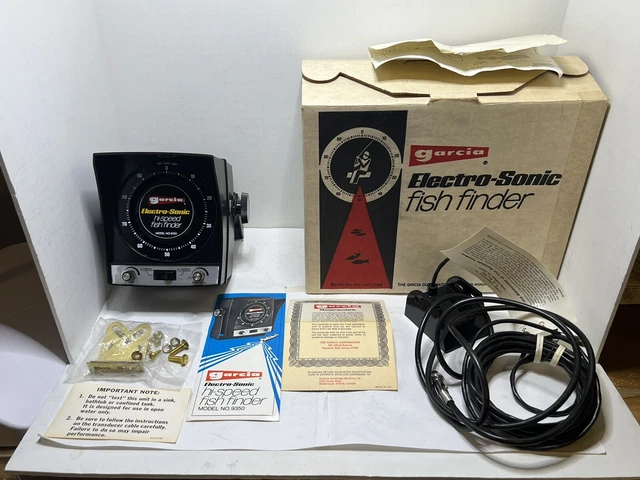 VINTAGE 1975 GARCIA Electro-Sonic Hi-Speed Fish Finder Model 9350 w ...