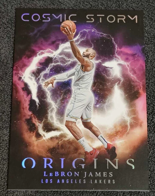 LEBRON JAMES 2023-24 Panini Origins Cosmic Storm SSP Los Angeles Lakers ...