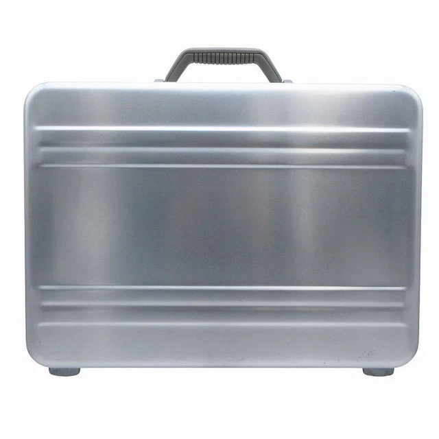 ZERO HALLIBURTON ALUMINUM Briefcase Attache Case Silver Men's Z3 Z5 Z7 ...
