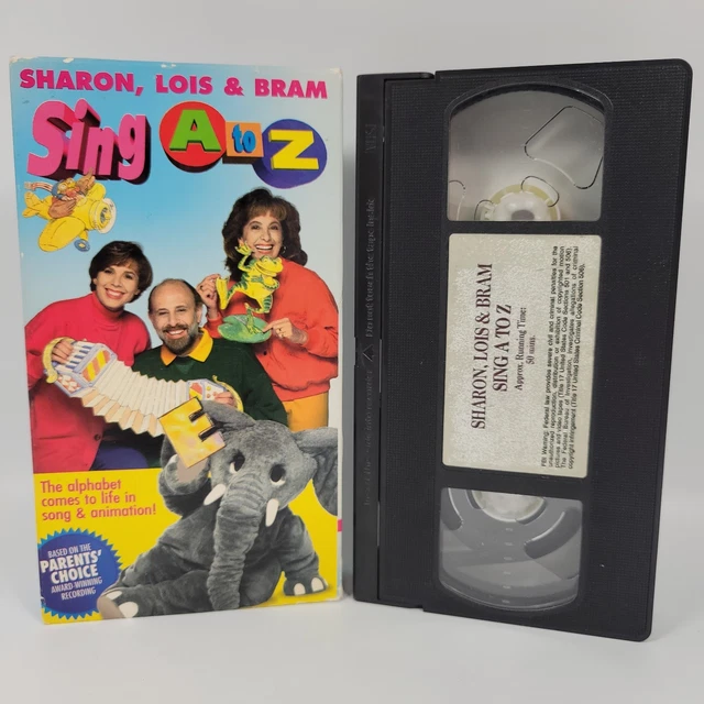 SHARON, LOIS & Bram - Sing A to Z VHS Video Tape 1994 The Elephant Show ...