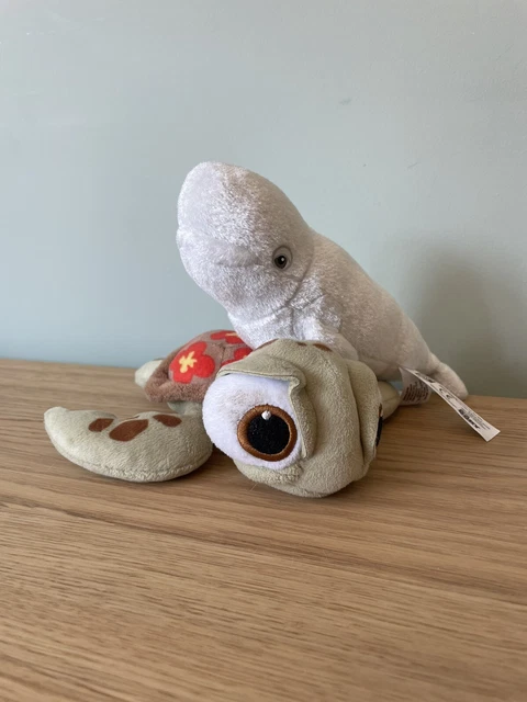 DISNEY PIXAR FINDING Nemo Dory 6” Squirt & 7” Bailey Plush Soft Cuddly ...