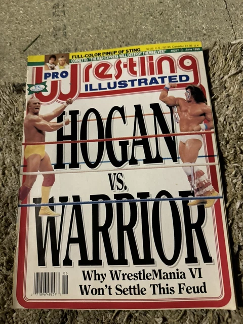 PRO WRESTLING ILLUSTRATED Magazine June 1990 Hulk Hogan Warrior WWF WCW ...