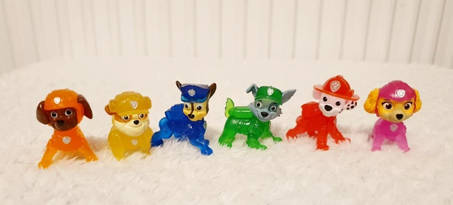 PAW PATROL MOVIE Mini Figures Nickelodeon Translucent Pups Chase ...
