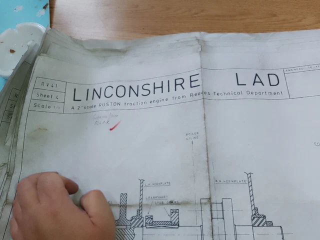 LIVE STEAM 2& SCALE DRAWINGS A J Reeves 15 Pages RUSTON LINCOLNSHIRE ...
