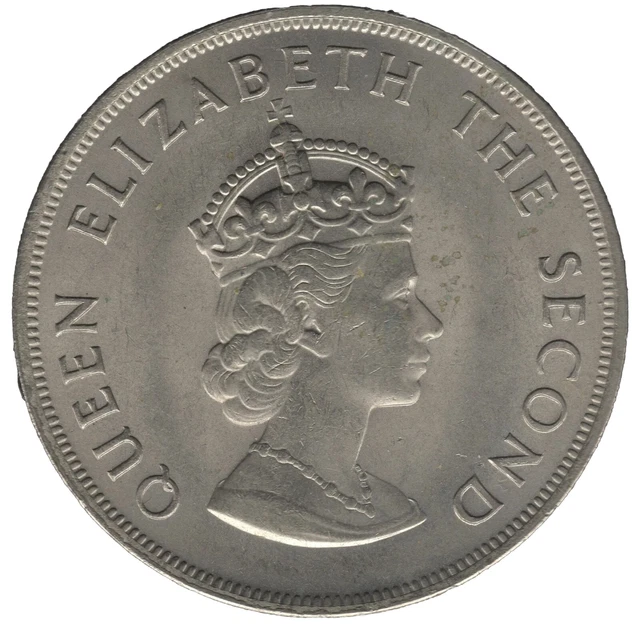 1966 JERSEY – Five Shillings Coin – Elizabeth II – Pre-Decimal Issue £5 ...
