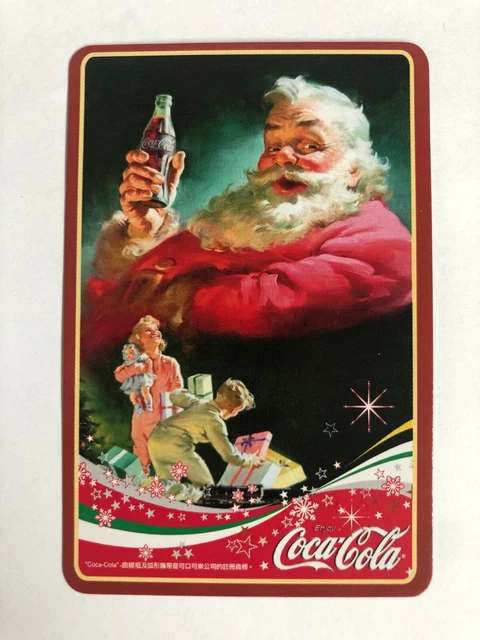 COCA COLA COKE Santa Claus Father Christmas Advert Vintage Swap Playing ...