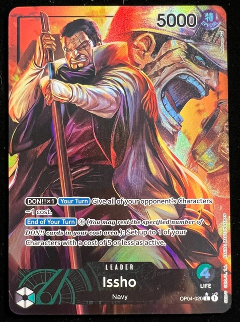 ONE PIECE CARD Game TCG Issho Alt Art Leader OP04-020 NM $20.00 - PicClick