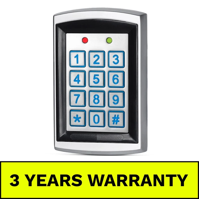 STANDALONE PROXIMITY KEYPAD Door Entry System Weather Resistance RFID ...