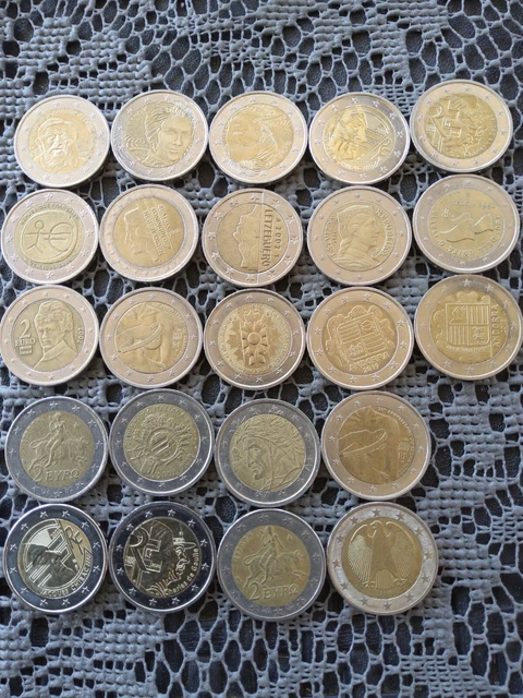 PIECE 2 EUROS rares, collections, pièce 1 euros collection lots pieces collectio EUR 3.000,00 ...